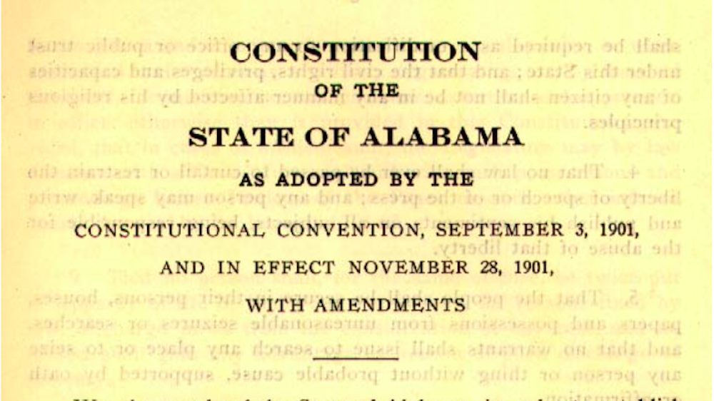 Alabama Moves One Step Closer To Removing Racist Language From State ...